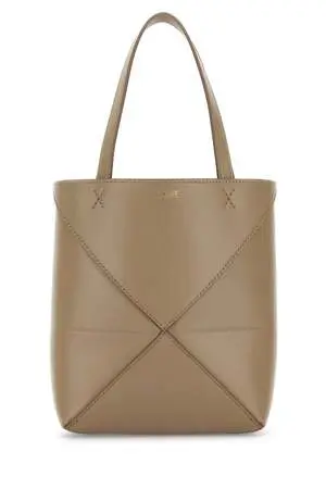 LOEWE Loewe Women Beige Leather Mini Puzzle Fold Handbag