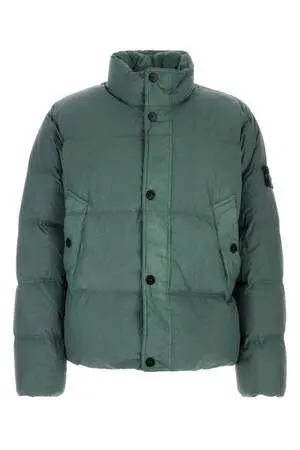 Stone Island Padded Nylon Down Jacket - Green