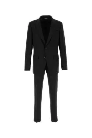 Dolce & Gabbana Stretch Wool Suit - Black