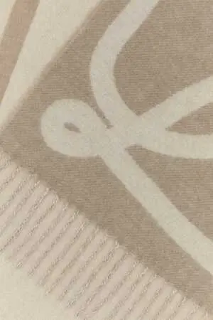 Loewe Dove Grey Wool Blend Scarf