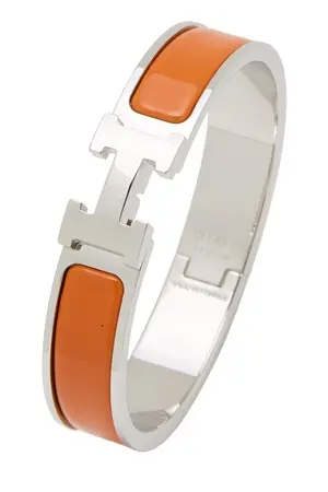 Hermès Clic Clac H Narrow Pm - Orange