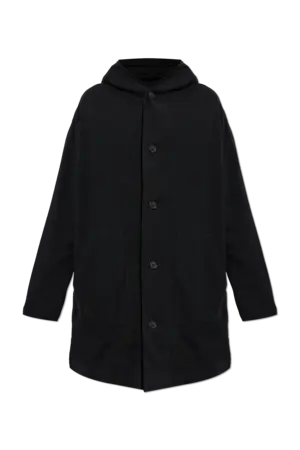 Yohji Yamamoto Hooded Cardigan - Black