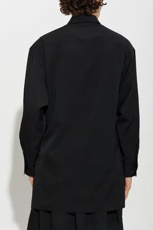 Yohji Yamamoto Wool Shirt With An Asymmetric Cut