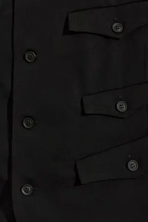 Yohji Yamamoto Wool Shirt With An Asymmetric Cut