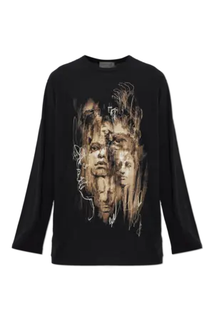 Yohji Yamamoto T-shirt With Print - Black