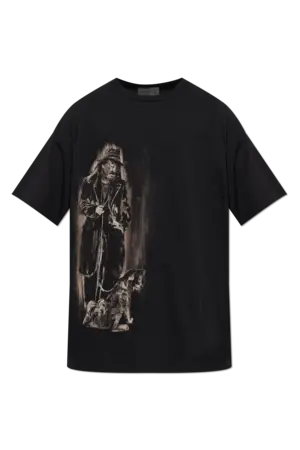 Yohji Yamamoto T-shirt With Print - Black