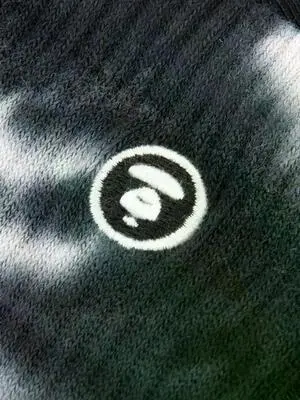AAPE BY *A BATHING APE Moonface Logo Tie-dye Socks