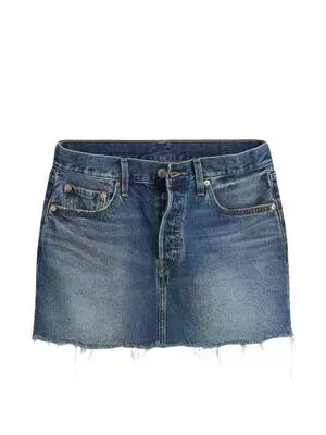 LEVI'S Deconstructed Denim Skirt - Blue