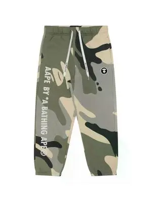 AAPE BY *A BATHING APE Moonface Camouflage-print Track Pants - Green
