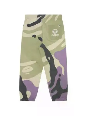 AAPE BY *A BATHING APE Moonface Camouflage-print Track Pants