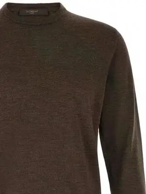 ZANONE Giro Crew-neck Sweater - Brown