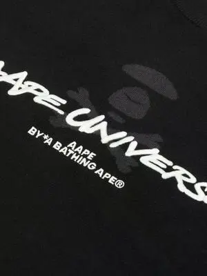 AAPE BY *A BATHING APE Moonface Intarsia Embroidered Sweatshirt