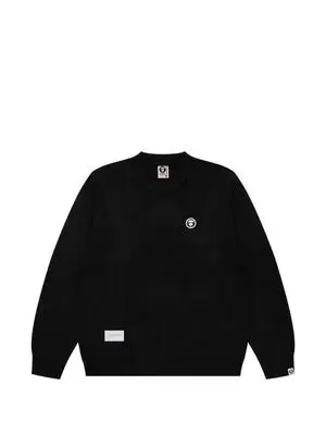 AAPE BY *A BATHING APE Moonface Logo Sweater