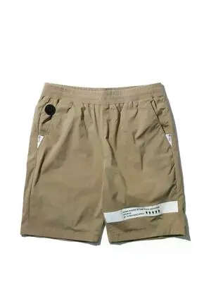 AAPE BY *A BATHING APE Logo Print Chino Shorts - Neutrals