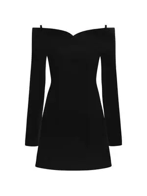 VIOLANTE NESSI Marino Off-the-shoulder Mini Dress - Black