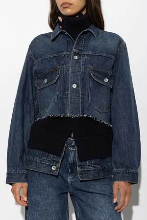 Sacai Vintage" Effect Denim Jacket