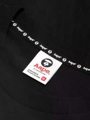 AAPE BY *A BATHING APE Aapeunvs Moonface-print Long-sleeve T-shirt