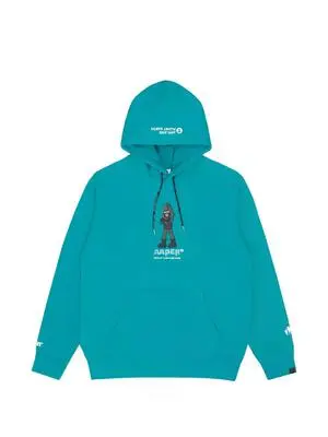 AAPE BY *A BATHING APE Long-sleeve Drawstring Hoodie - Blue