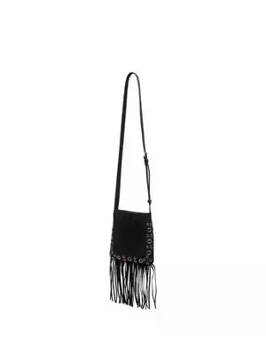 Valentino Garavani Vlogo Signature Fringed Clutch Bag