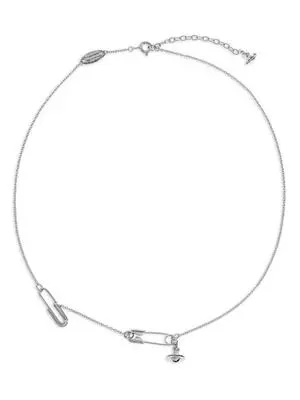 VIVIENNE WESTWOOD Safety Pin Necklace - Silver