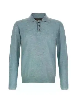 ZANONE Mélange-effect Polo Sweater