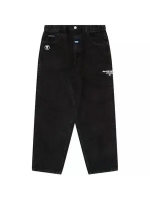 AAPE BY *A BATHING APE Moonface Patch Relaxed Jeans