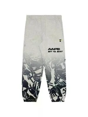 AAPE BY *A BATHING APE Moonface Gradient-camo Track Pants - Grey