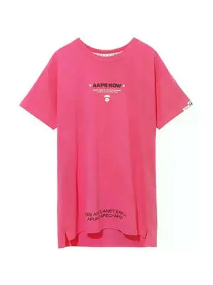 AAPE BY *A BATHING APE Logo-print T-shirt - Pink