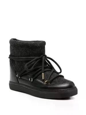 Inuikii Felt And Leather Lace-up Snow Boots