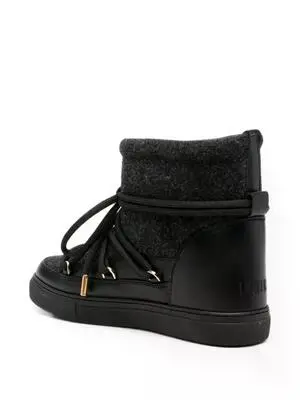 Inuikii Felt And Leather Lace-up Snow Boots