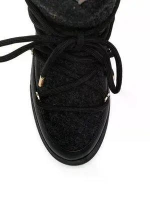 Inuikii Felt And Leather Lace-up Snow Boots