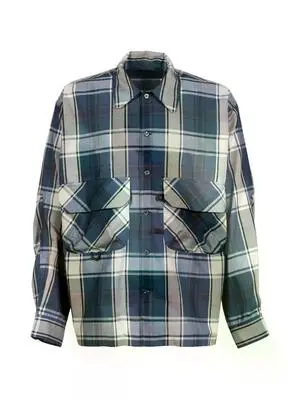 DAIWA PIER39 Check-pattern Flap-pocket Shirt