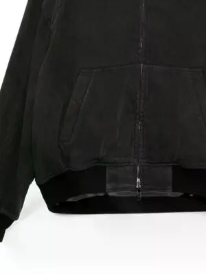 JUUN.J Checked Reversible Zip-up Hoodie