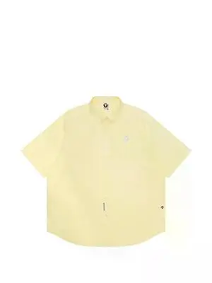 AAPE BY *A BATHING APE Moonface Logo Short-sleeve Shirt - Yellow