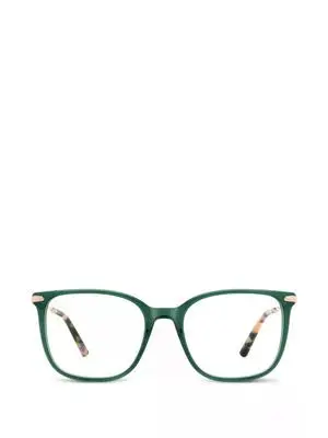 Carolina Herrera Square Frame Eyeglasses - Green