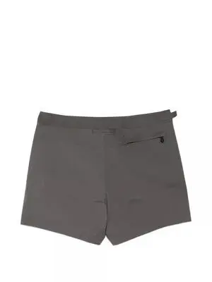 TOM FORD Buckled-waist Swim Shorts - Grey