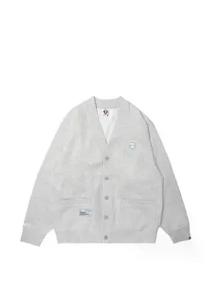 AAPE BY *A BATHING APE Moonface Jersey Cardigan - Grey