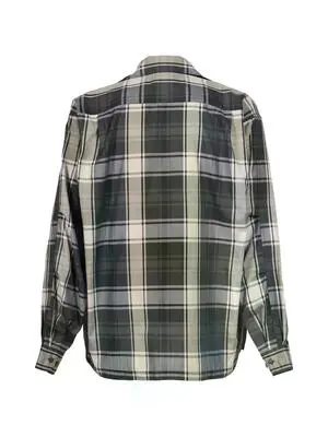 DAIWA PIER39 Check-pattern Flap-pocket Shirt - Black