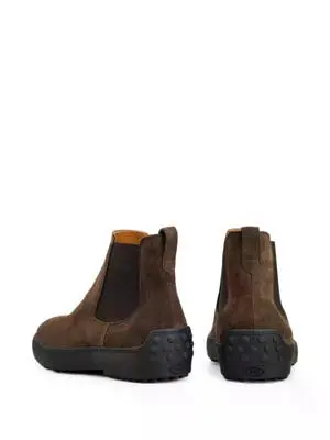 TOD'S Gommino Suede Chelsea Boots