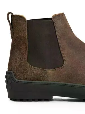 TOD'S Gommino Suede Chelsea Boots