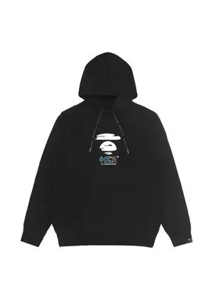 AAPE BY *A BATHING APE Moonface Long-sleeve Hoodie - White