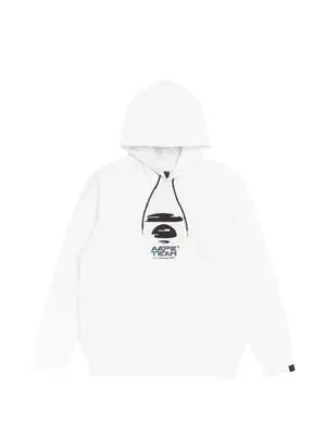 AAPE BY *A BATHING APE Moonface Long-sleeve Hoodie - White