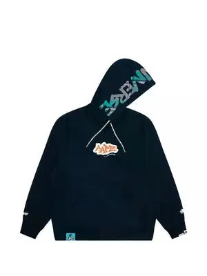 AAPE BY *A BATHING APE Logo-patch Hoodie - Blue