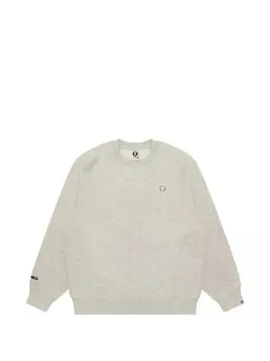 AAPE BY *A BATHING APE Moonface Logo Sweatshirt - Grey