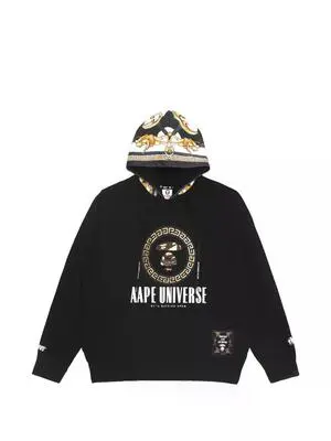 AAPE BY *A BATHING APE Moonface Pattern-print Hoodie - Black
