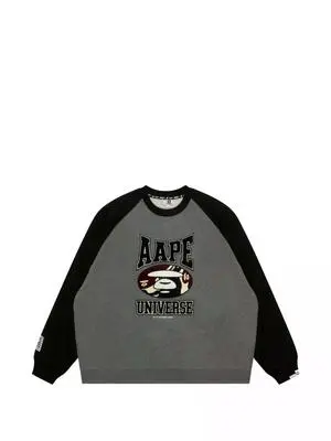 AAPE BY *A BATHING APE Moonface-detail Sweatshirt - Grey
