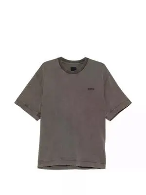 JUUN.J Logo-embroidered Cotton T-shirt - Brown