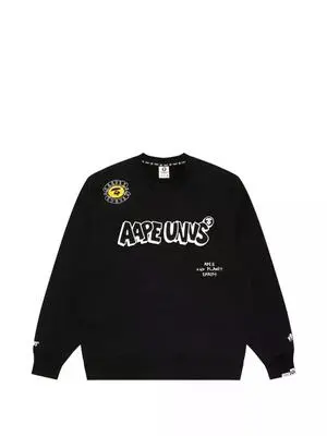 AAPE BY *A BATHING APE Moonface Graphic-print Sweatshirt - Black