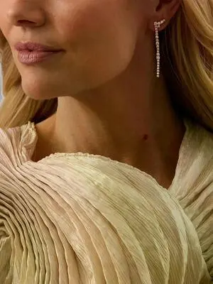 Sara Weinstock Flexion Diamond Drop Earrings - Gold