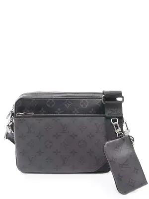 LOUIS VUITTON 2020-2026 Monogram Eclipse Trio Messenger Crossbody Bag - Black